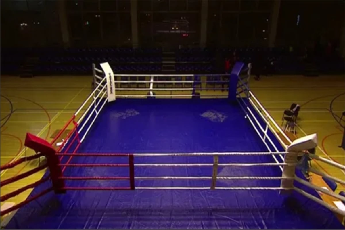 Boxing Ring Photography Backdrop Match Stage Spotlights Interior ...