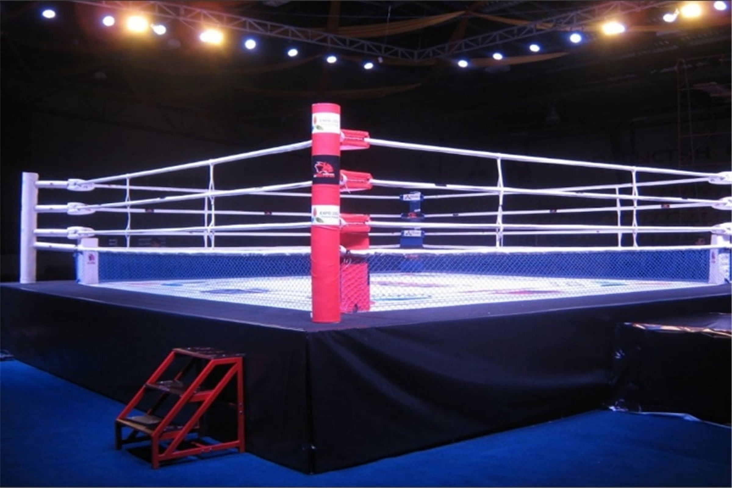 Boxing Ring Photography Backdrop Match Stage Spotlights Interior ...