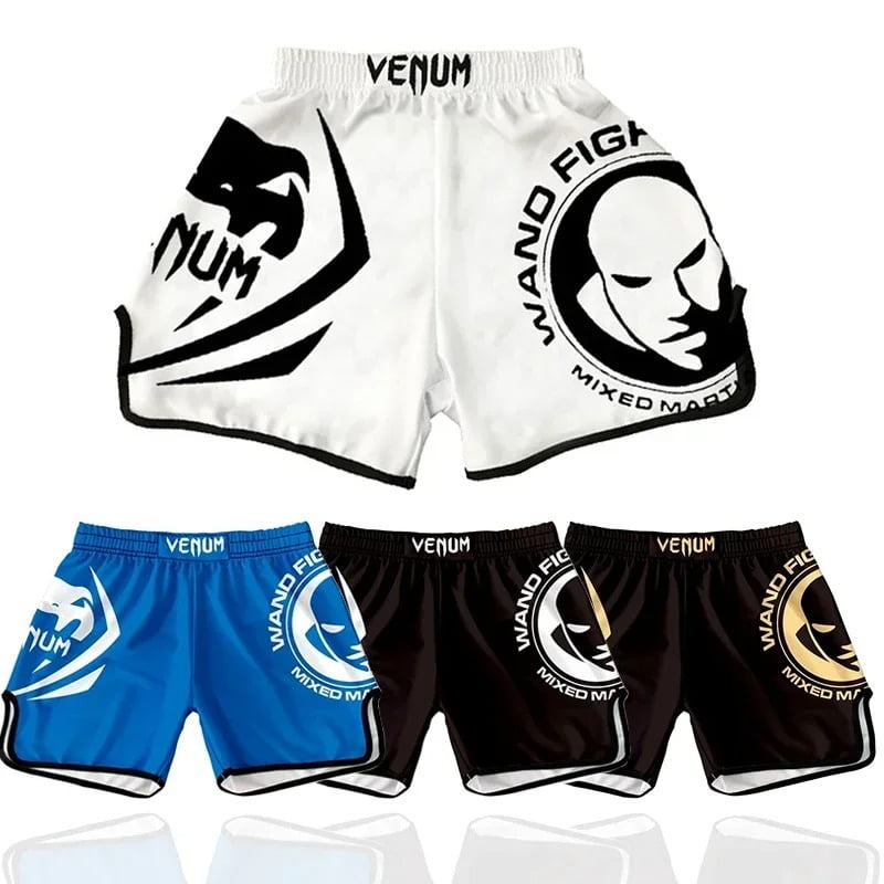 Boxing Shorts Men's Training Combat Fighting Competition Shorts Stretch ...