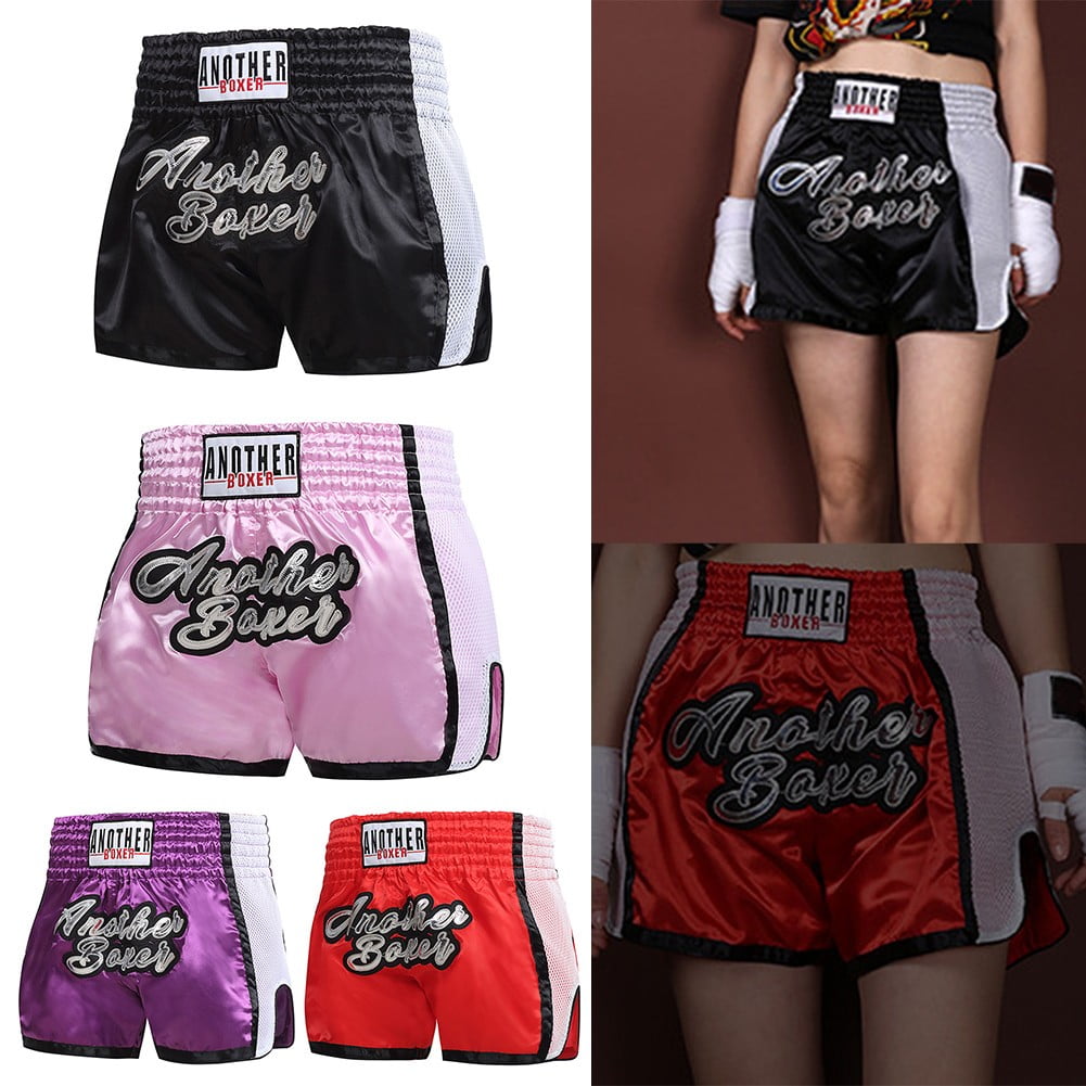 Boxing Shorts Women Men's Muay Thai Shorts Classic Martial Arts MMA ...