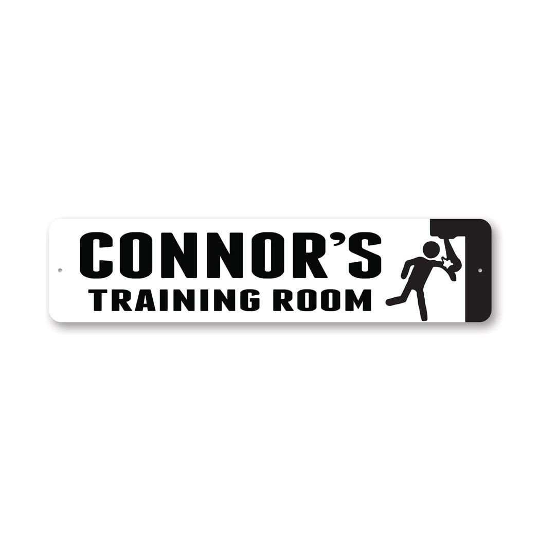 Boxing Training Room Aluminum Metal Decor Sign - 4x18 inches - Walmart.com