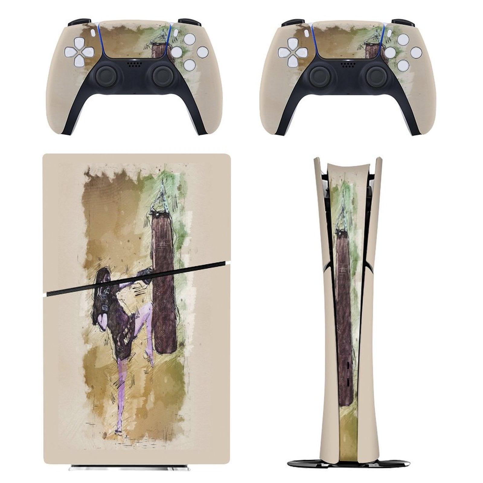 Boxing, Women, Strength PS5/PS5 Slim Digital Disc Skin Sticker For ...