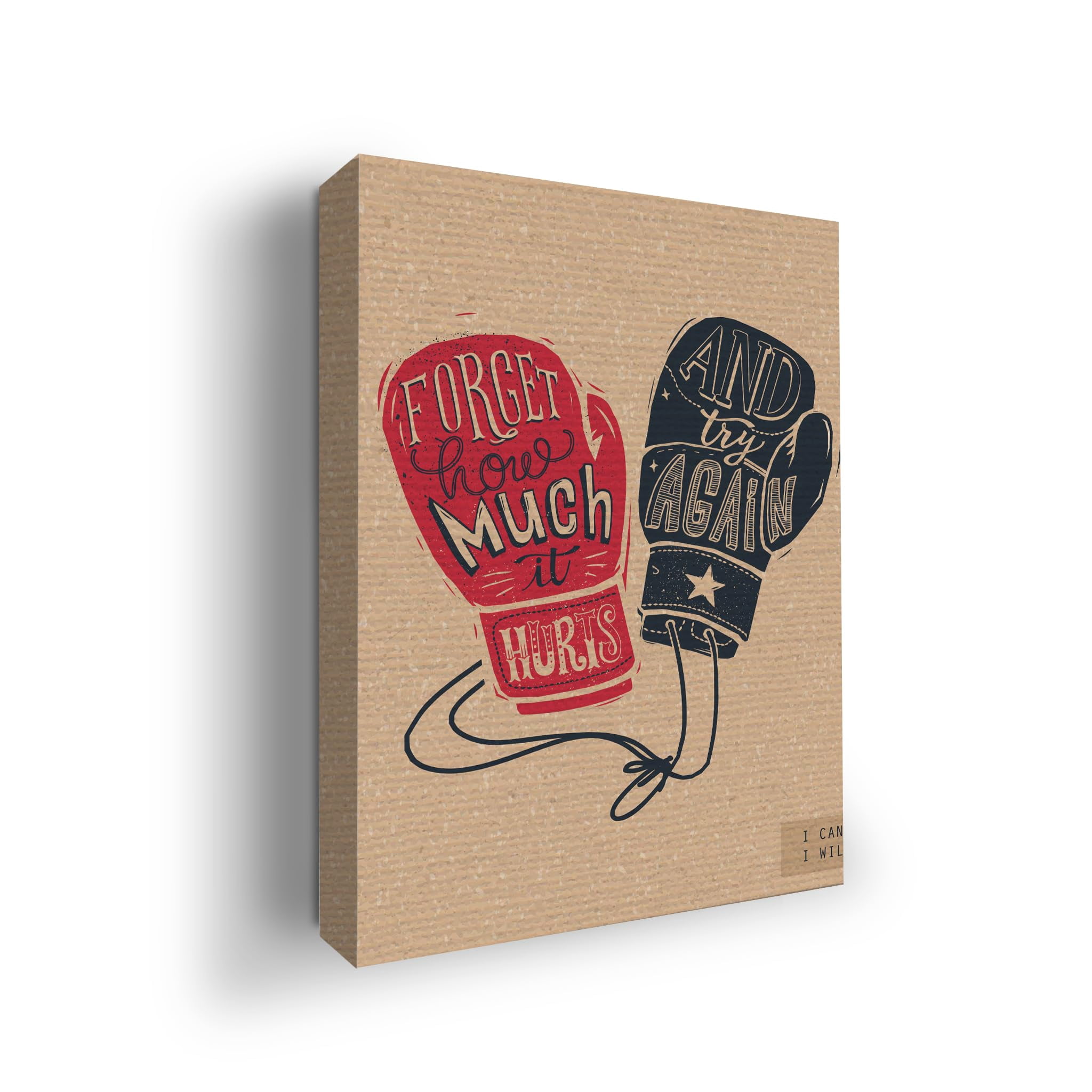 Boxing gloves Canvas Wall Art by DreamController- 12x16 inches Boxing ...