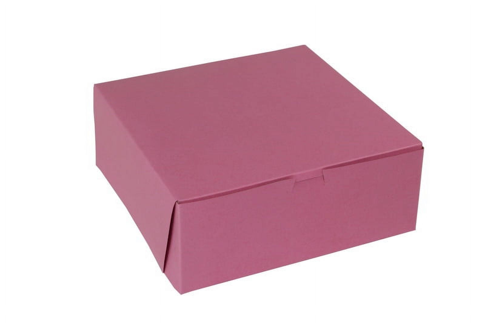Boxit 10104B-195 Pink Lock Corner Bakery Box 1-100 Each - Walmart.com