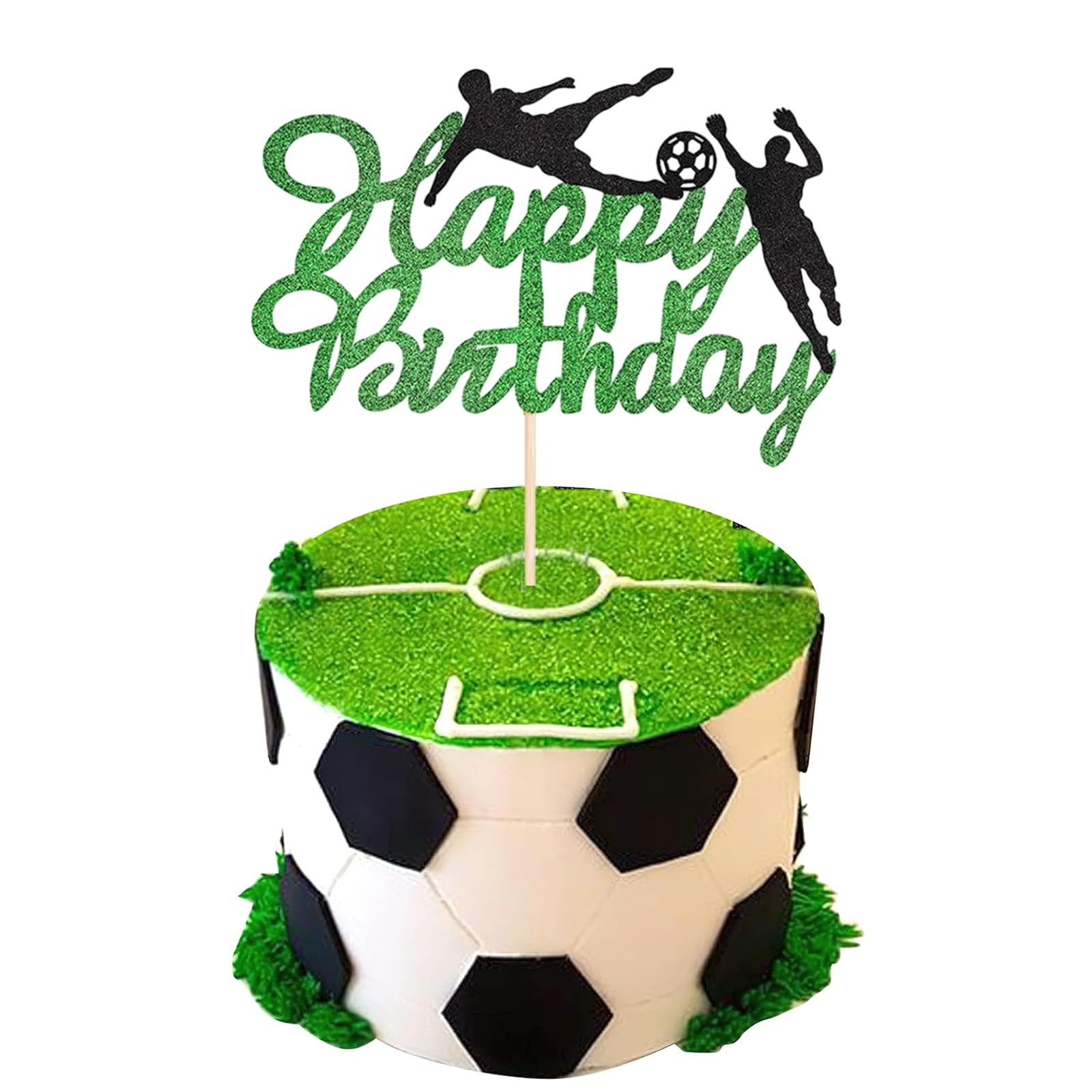 Boxkat Soccer Happy Birthday Cake Topper Soccer H2FSDSports Theme ...