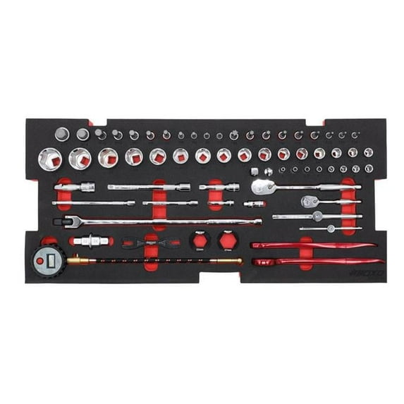 Boxo Tools BOXBXE057-R2 103 Piece Metric Motobox Tool Set for 5-Drawer ...