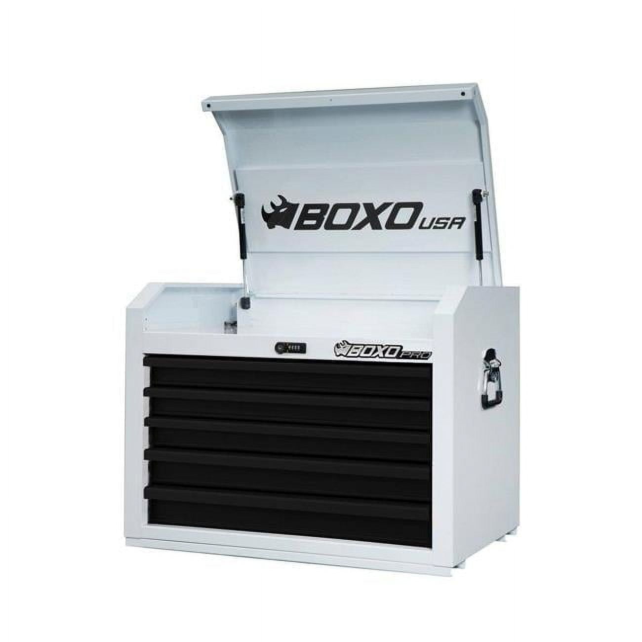 Boxo Tools BOXUAC2651AL-W-1 26 in. Pro Series 5-Drawer Top Tool Chest ...