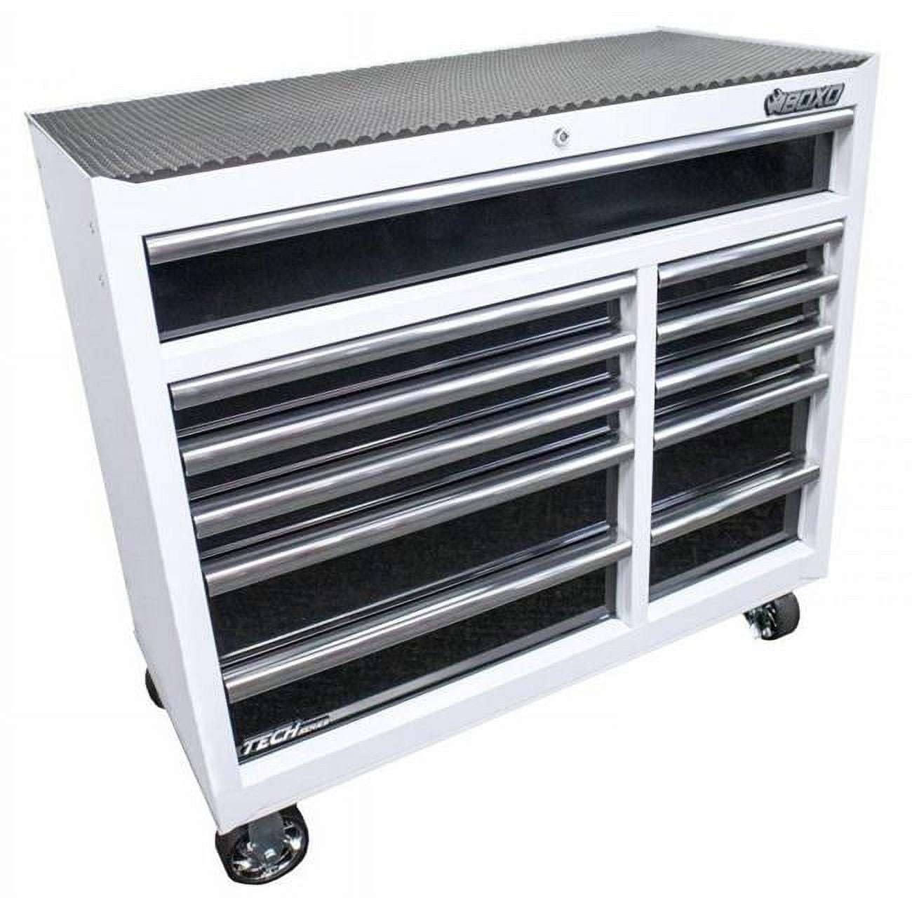 Boxo Tools Tech Series 41 in. 11 Drawer Bottom Roll Tool Chest, Gloss ...