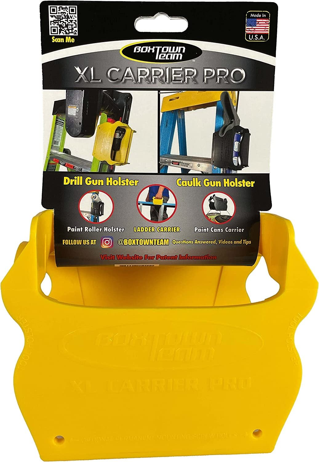 Boxtown Team Ladder Carrier XL PRO Yellow Ladder Accessories Ladder ...