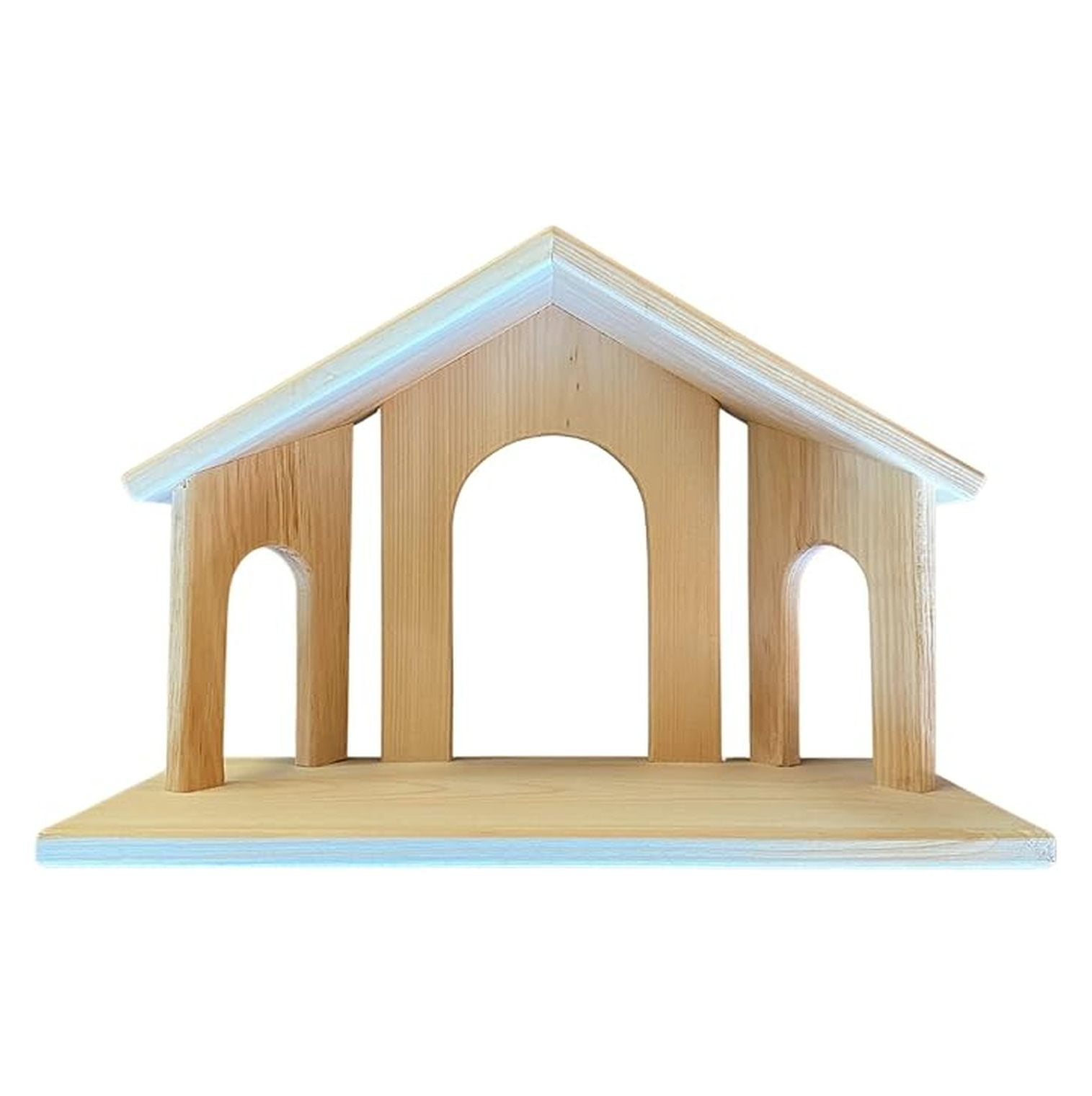 Boxwood and Mum Handmade Christmas Manger Nativity Set Piece, Wooden ...