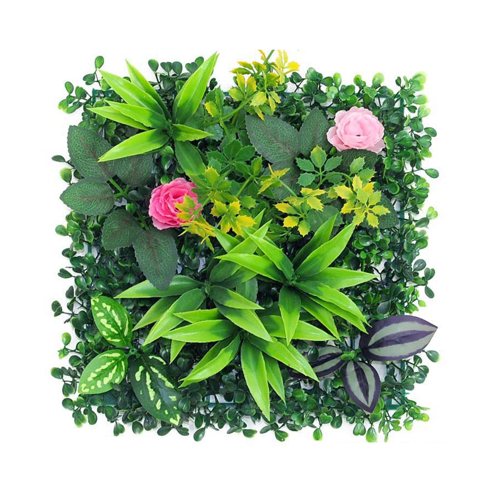 Boxwood Panels Greenery Wall Decor With For Outdoor/Indoor Wall For Garden And Backyard. Light ...