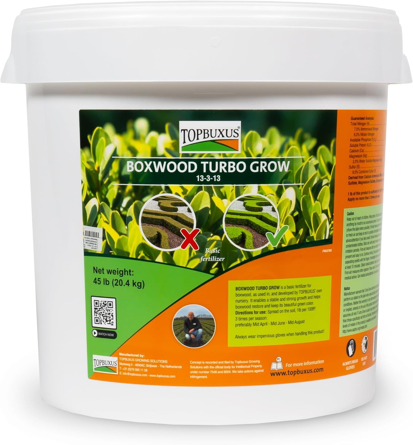 Boxwood Turbo Grow - Professional Boxwood Fertilizer - 45 lbs. for ...
