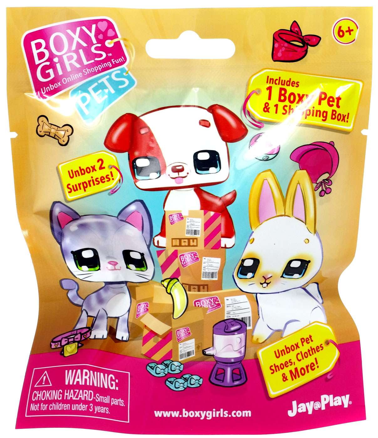 Boxy Girls Pets Mystery Pack (1 Boxy Pet & 1 Shipping Box) - Walmart.com