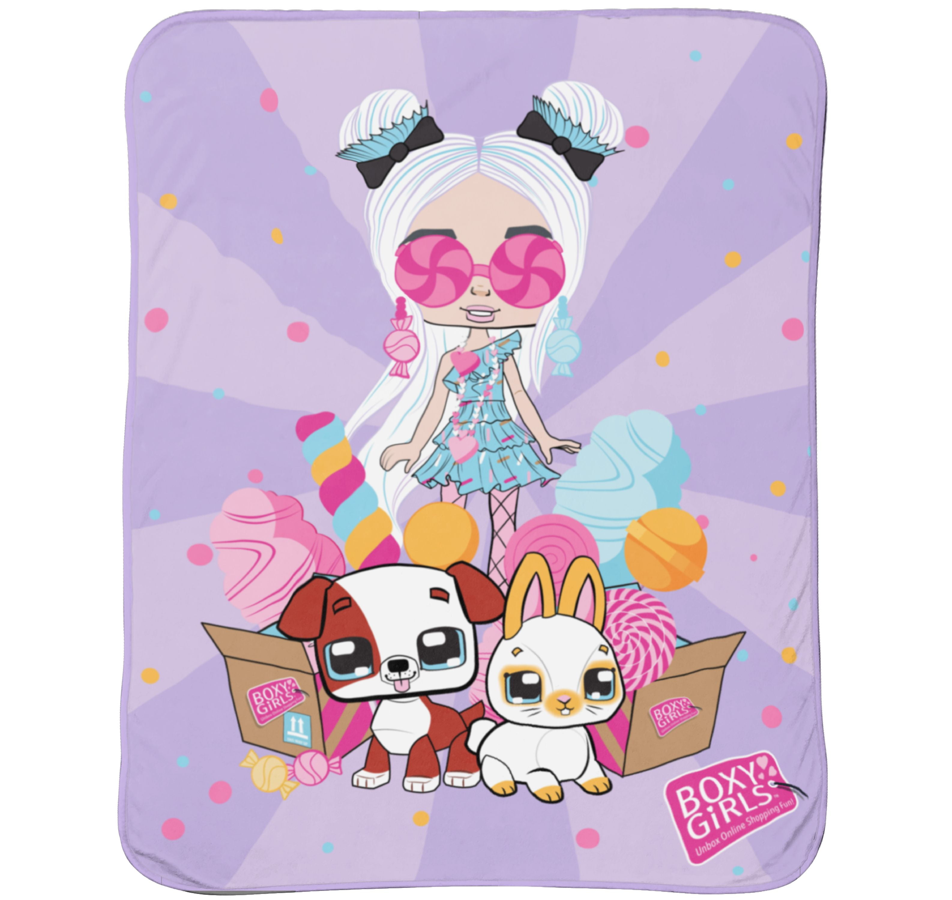 Boxy Girls Pink Microfiber Unbox Throw - Walmart.com