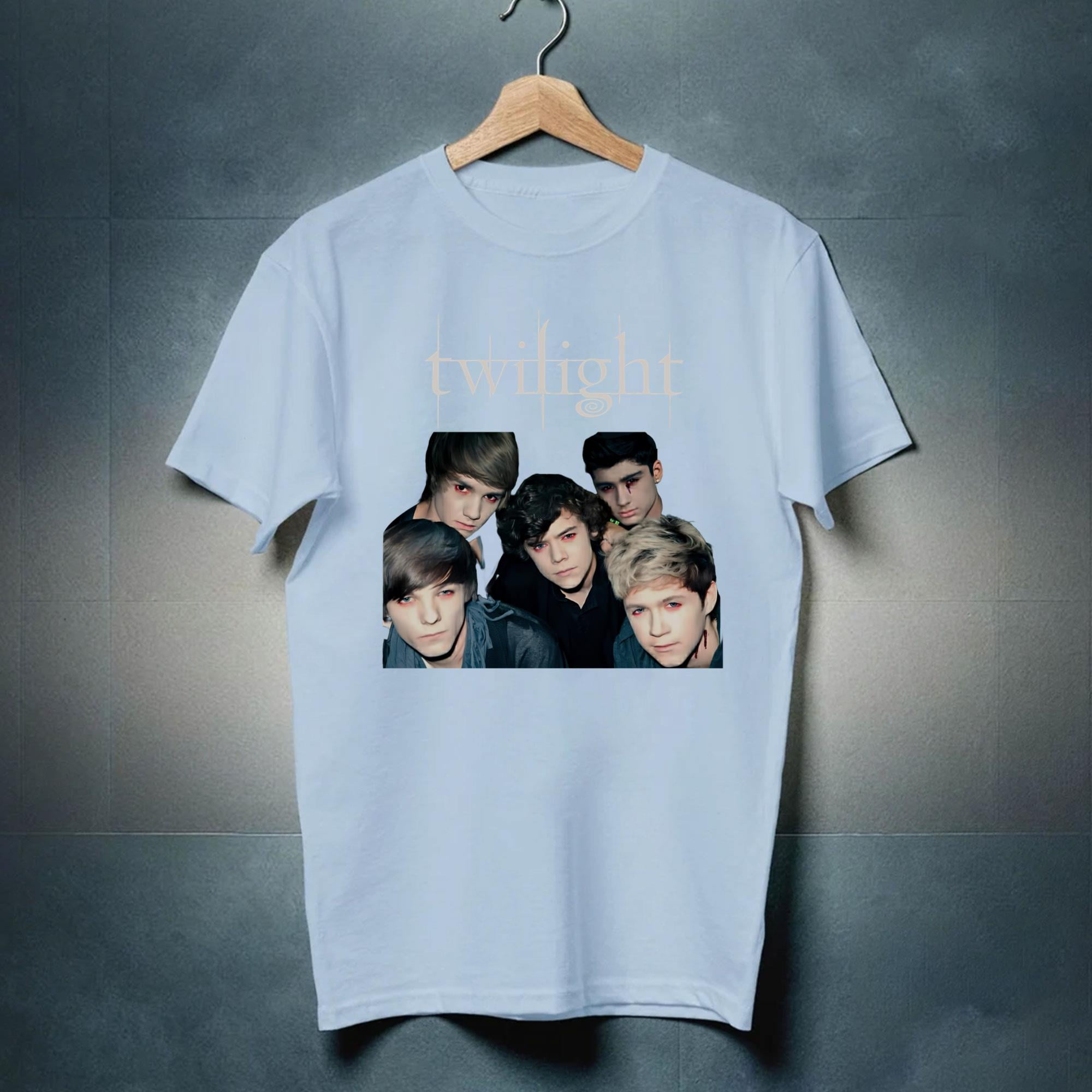 Boy Band x Vampire Saga-Inspired Shirt – Retro Parody Crossover Graphic ...