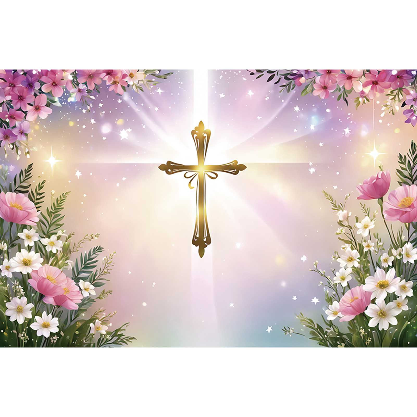 Boy Baptism Backdrop Girl Holy First Communion Background Child ...
