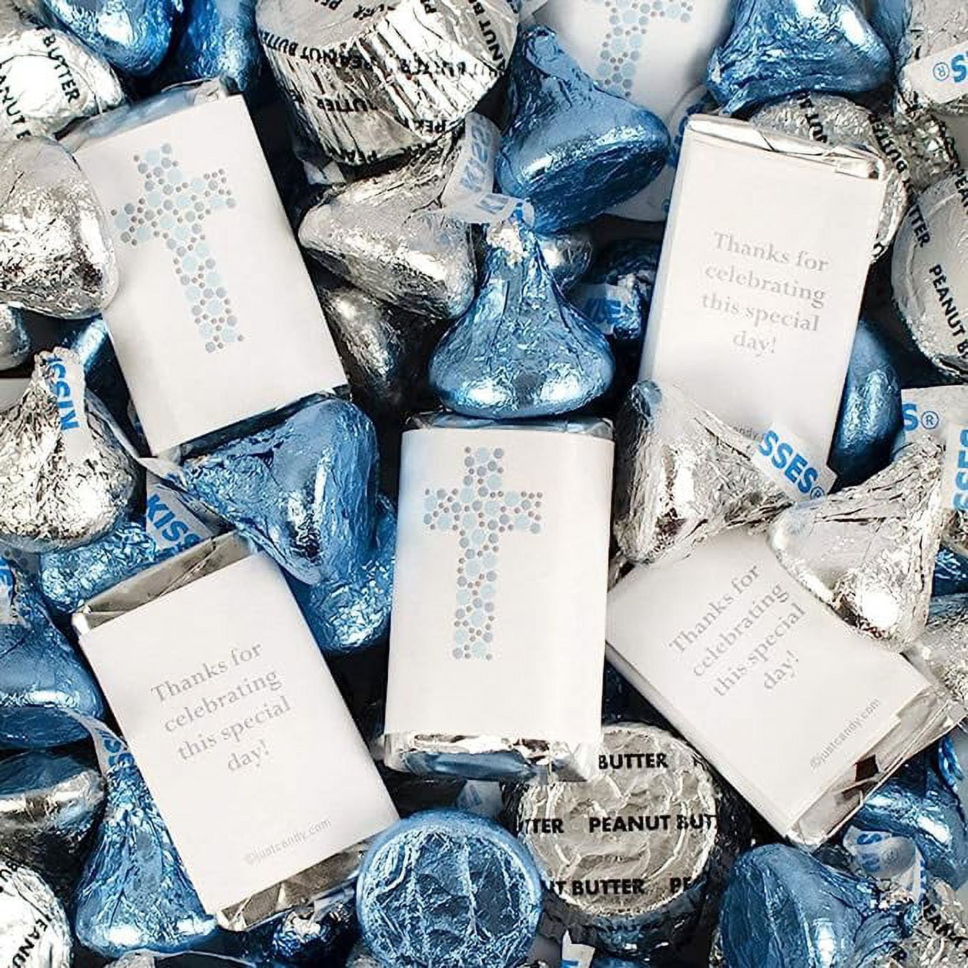 Boy Baptism Candy 3lb - Hershey's Chocolate Mix - Walmart.com