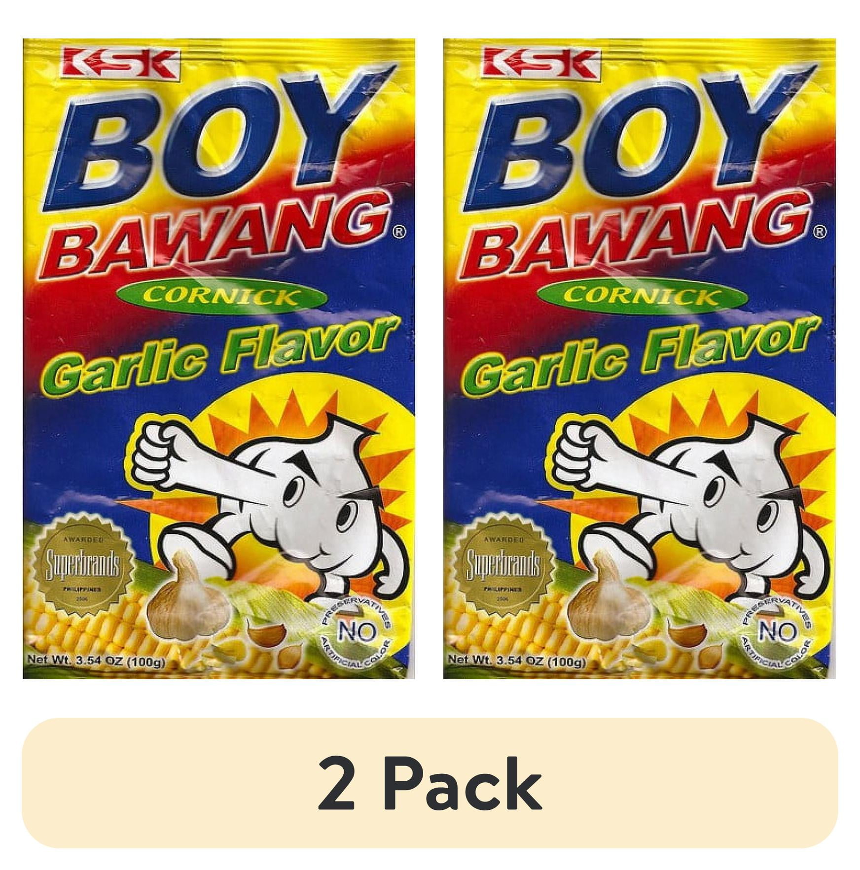 (2 pack) Boy Bawang Cornick Garlic Flavor, 3.54 oz - Walmart.com