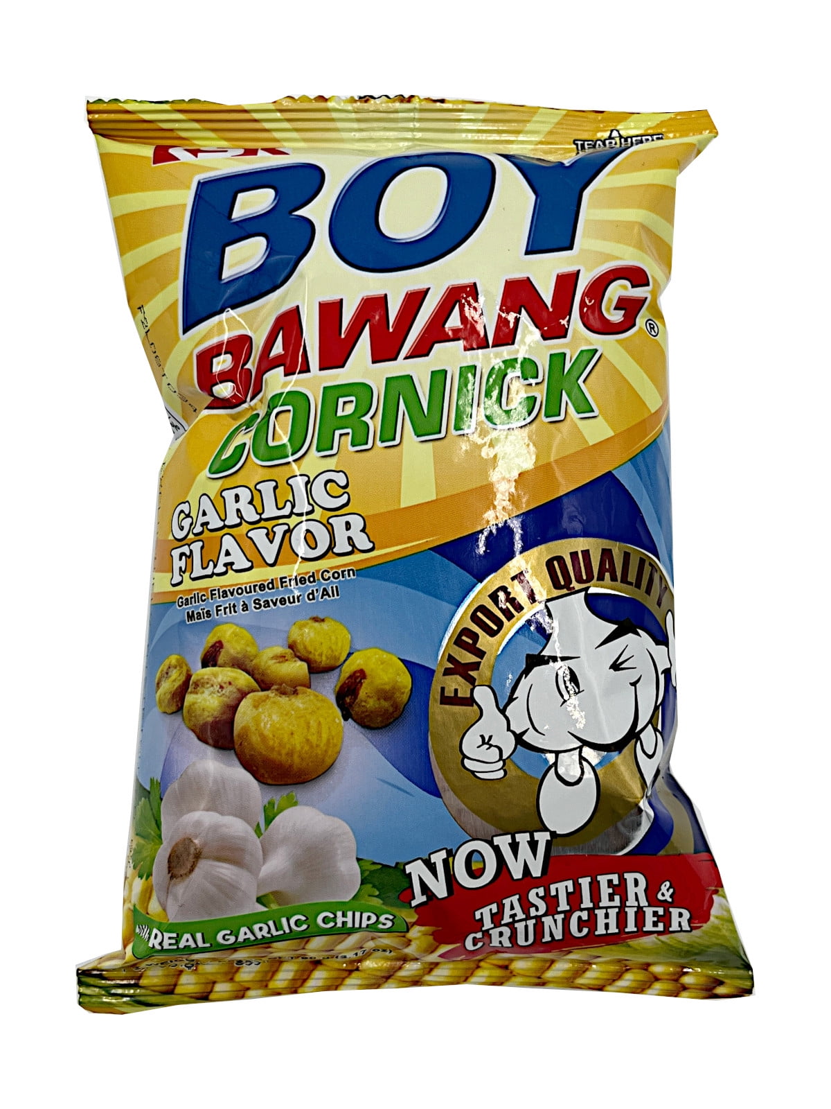 Boy Bawang Garlic Flavor, Pack of 6, Product of the Philippines ...