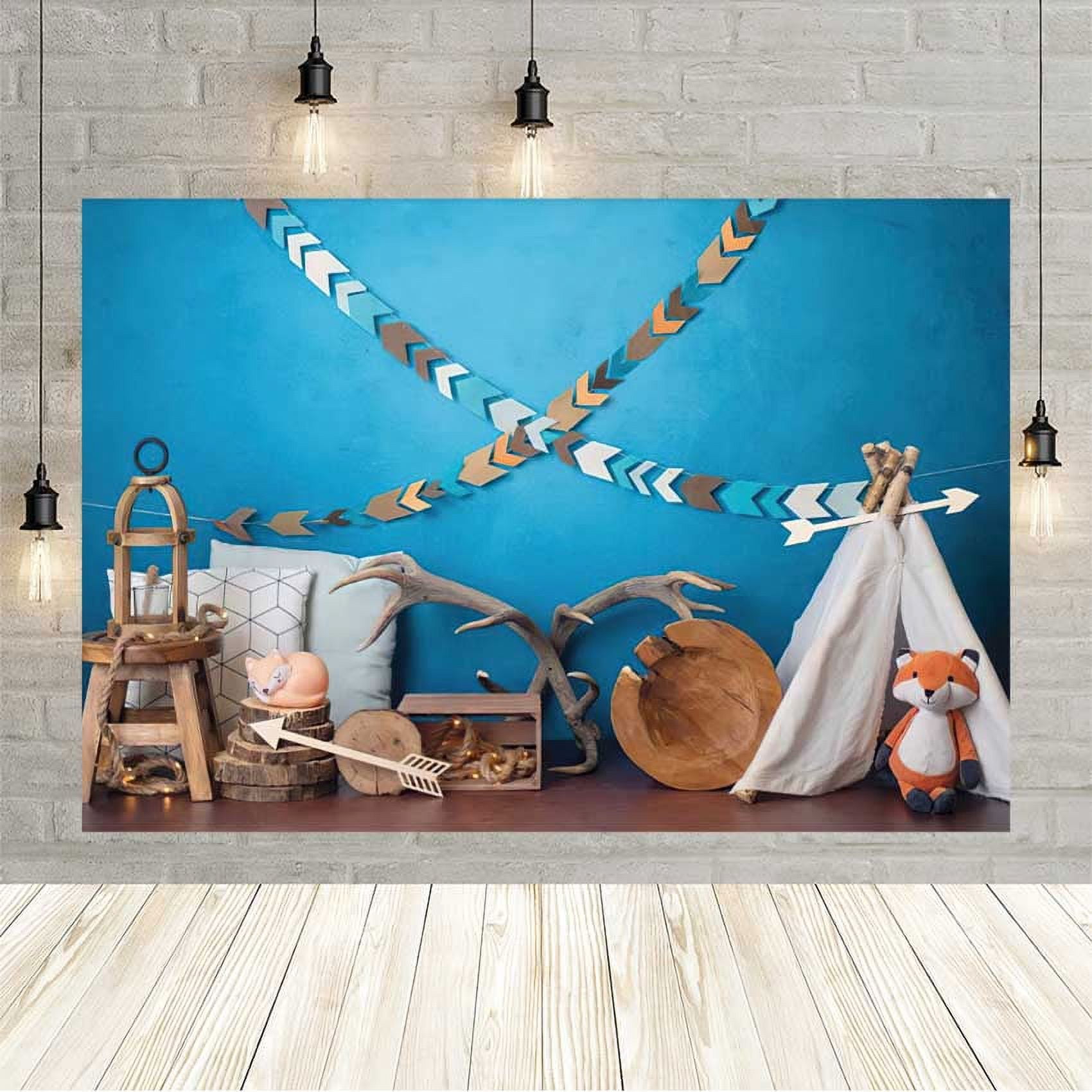 Boy Birthday Backdrop For Photography Woodland Jungle Adventure Party ...