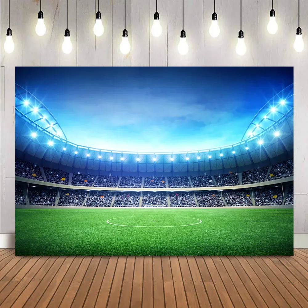 Boy Birthday Backdrop for Newbron Kid Portrait Customize Football ...