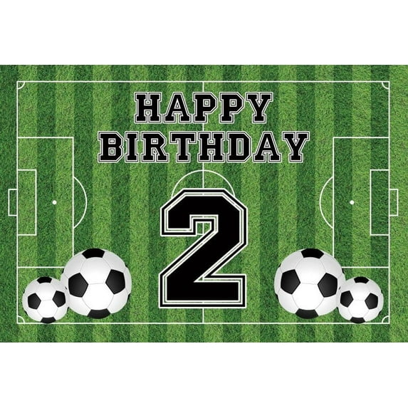 Boy Birthday Photography Background Soccer Field Football Kids Child ...
