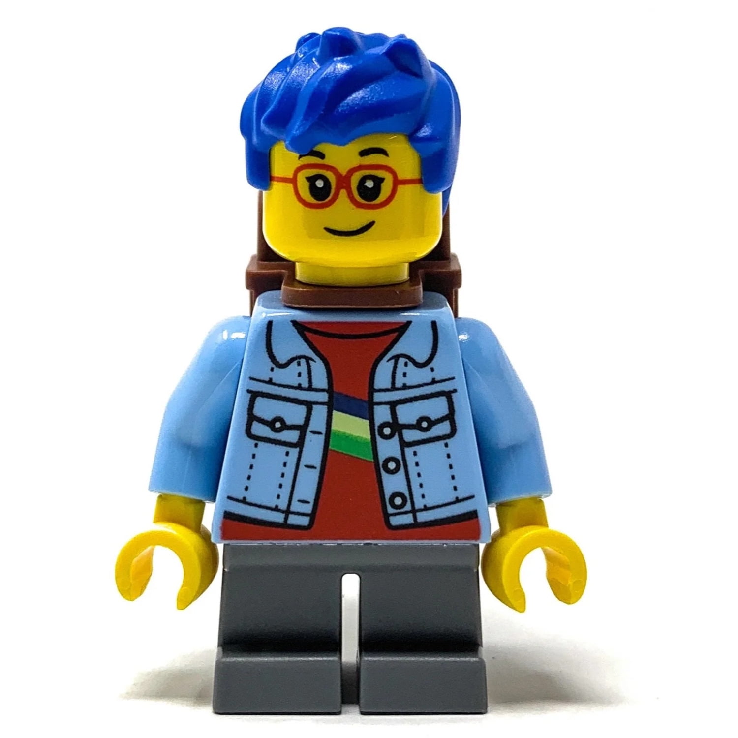 Boy (Blue Denim Jacket w/ Backpack) LEGO City Minifigure (2022 ...