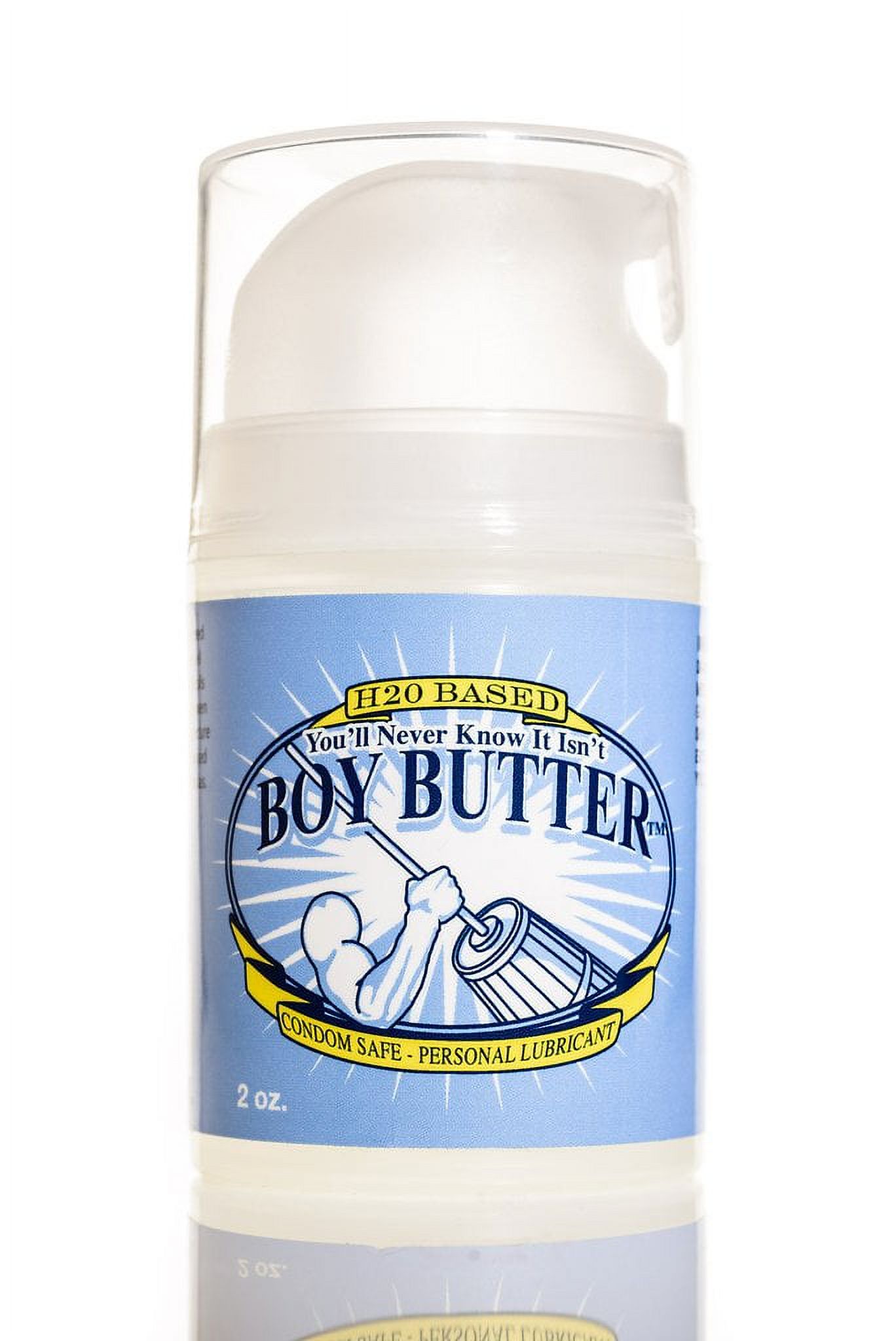 Boy Butter H2O Water Formula 2 oz – Latex-Safe Water Based Lubricant ...