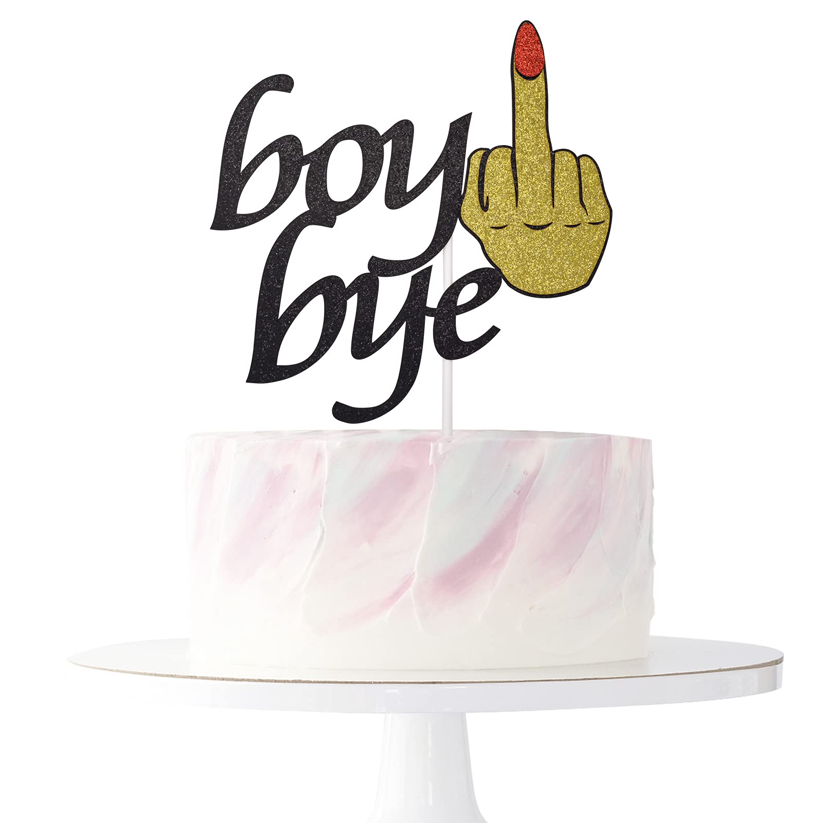 Boy Bye Cake SCH4 Topper, Divorced Party Decorations, Break-up Cake ...
