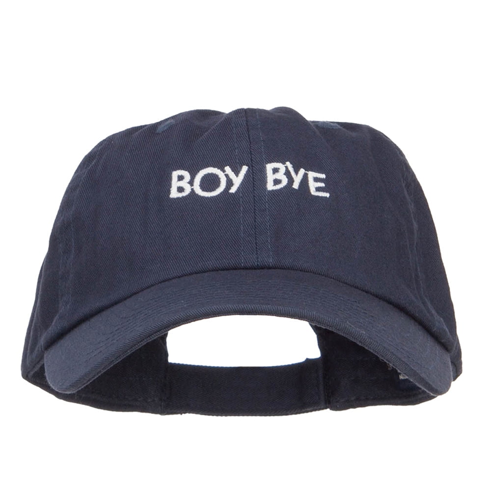 Boy Bye Embroidered Low Cap - Navy OSFM - Walmart.com