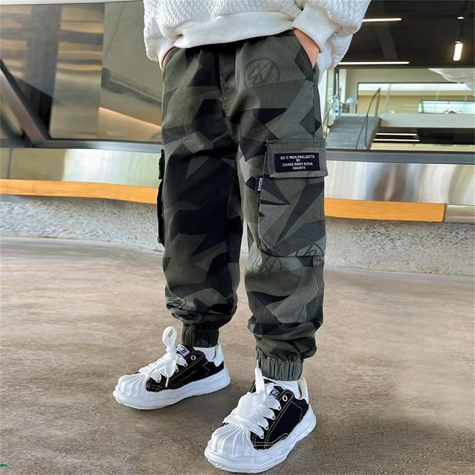 Boy Cargo Pants 16-18 Baggy Pants for Boys Boys Cargo Joggers Pants ...