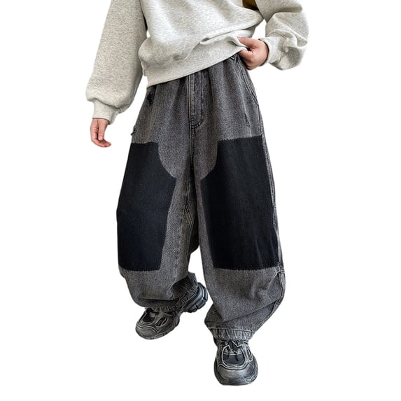 Boy Children'S Casual Jeans Cargo Durable Stretch Denim Boys Stretch ...