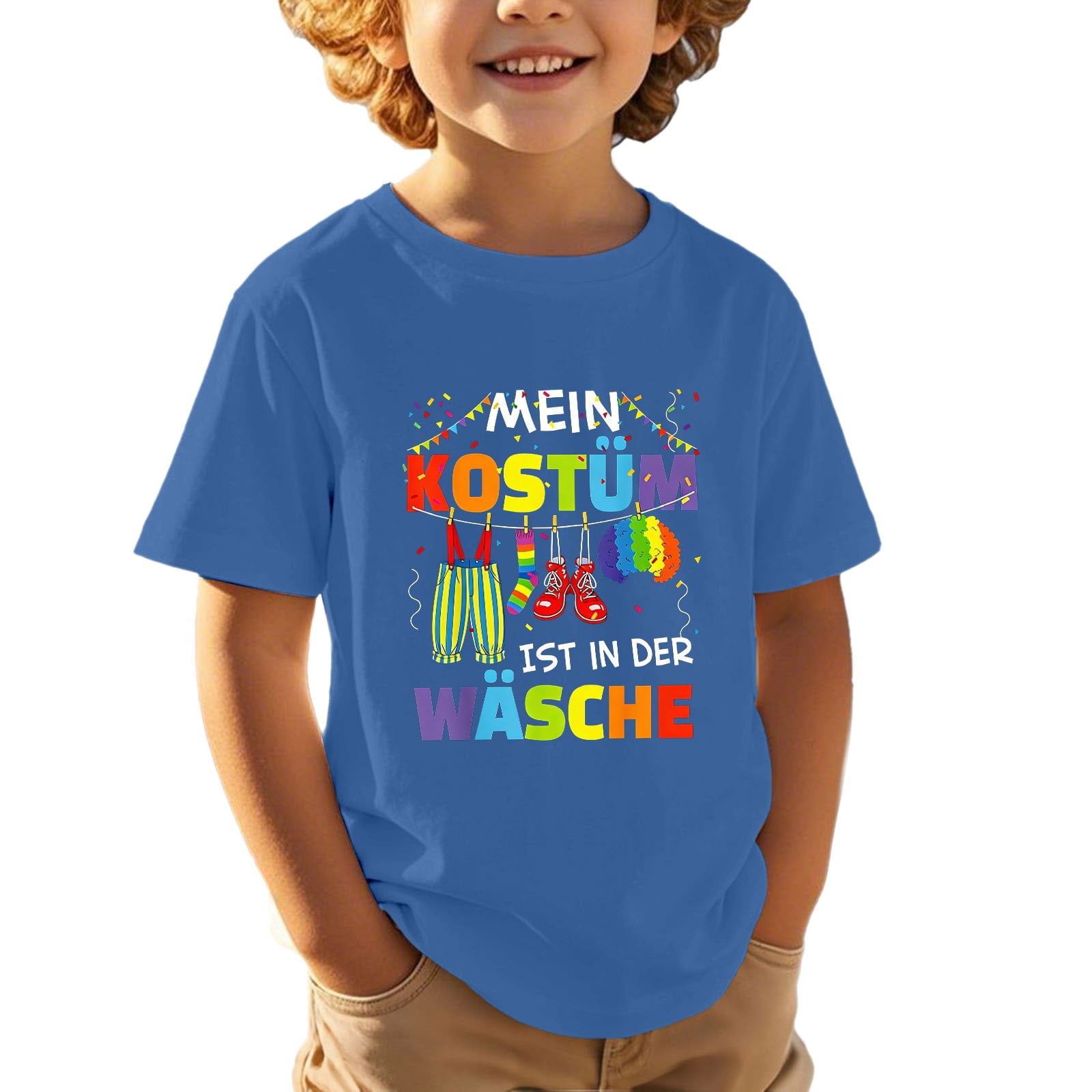Boy Children'S Tops and Blouses Carnival Print Festive Party Comfort ...