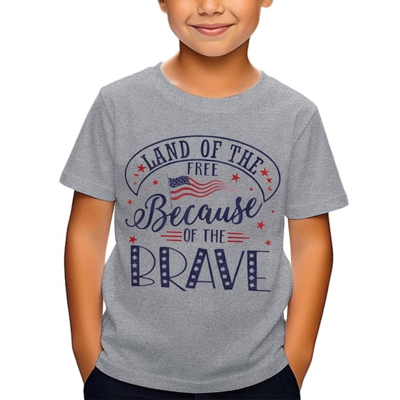 Boy Children'S Tops and Blouses Patriotic Short Sleeve Fourth of July ...