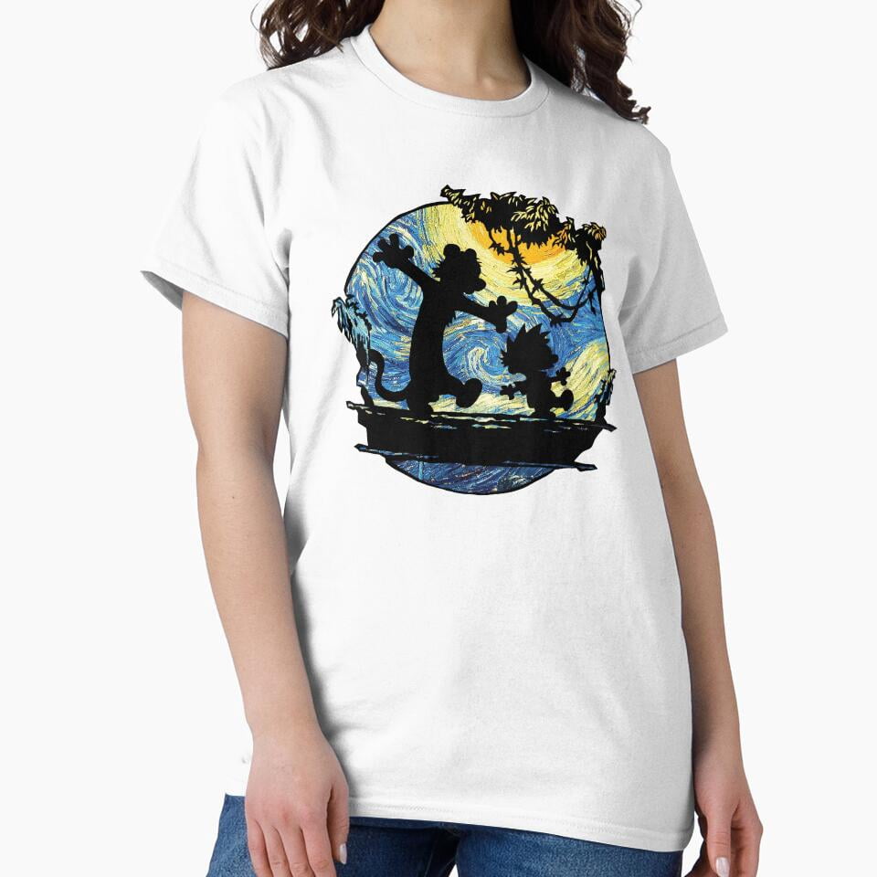 Boy Comic Companion Stargazing Starry Galaxy Night Sky Parody Tee T ...