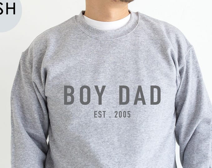 Boy Dad Sweatshirt, Dad Of Boys Shirt, , From Sons To Dad, Promoted To ...