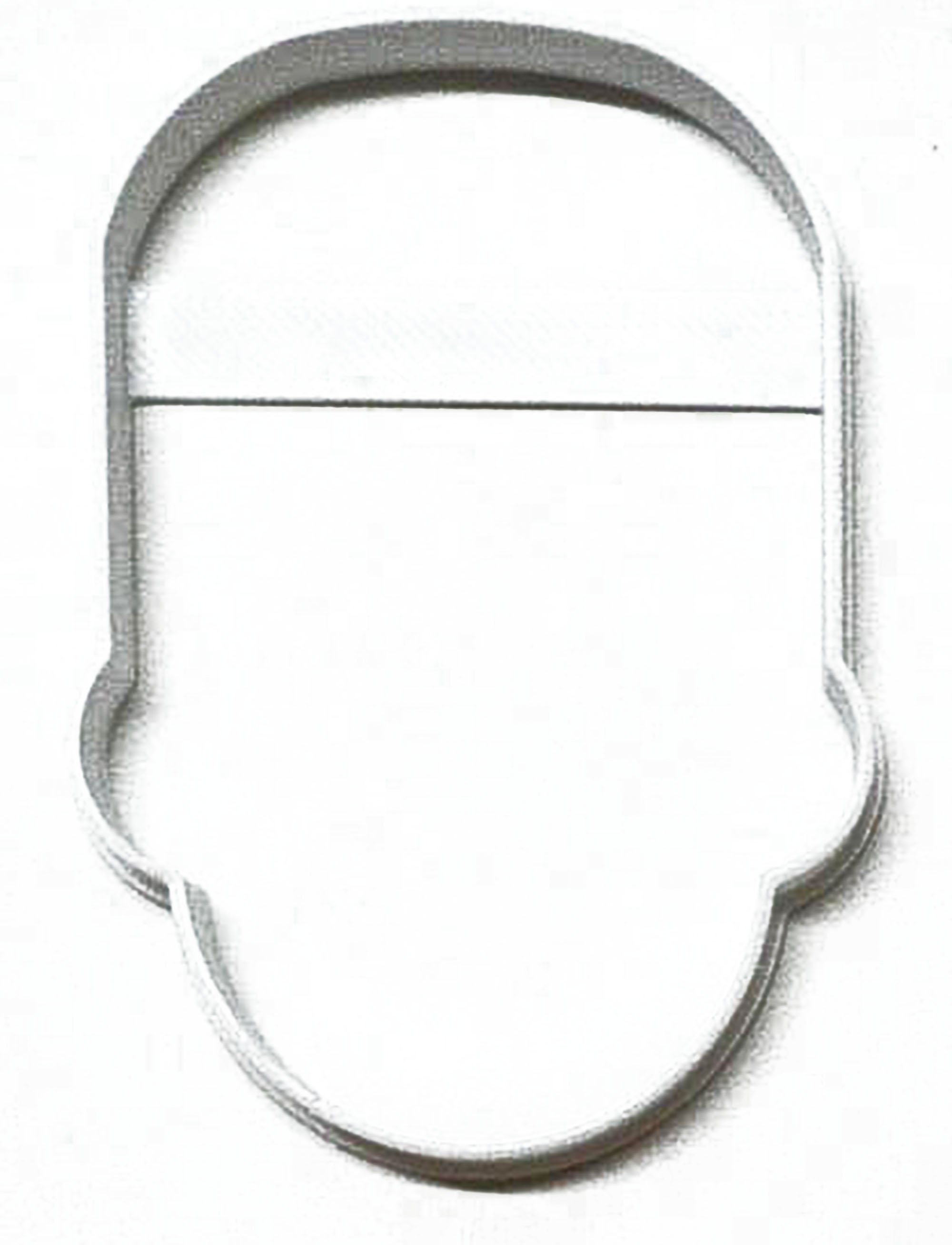 Boy Face Surgical Procedure Mask Outline Nurse Doctor Cookie Cutter USA ...