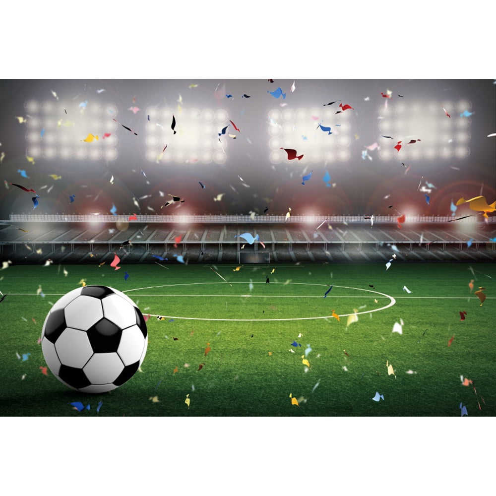Boy Football Backdrop For Birthday Party Stadium Grassland Football ...