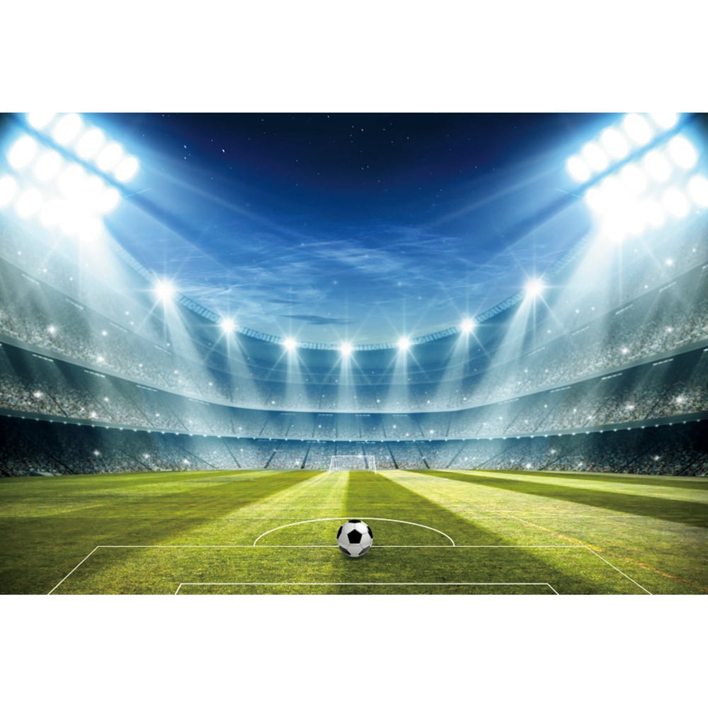 Boy Football Backdrop For Birthday Party Stadium Grassland Football ...