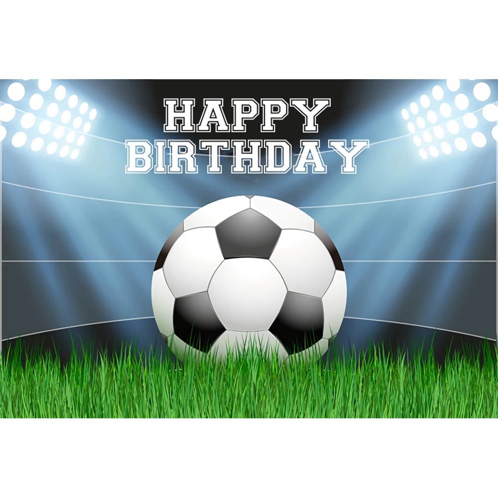 Boy Football Backdrop For Birthday Party Stadium Grassland Football ...