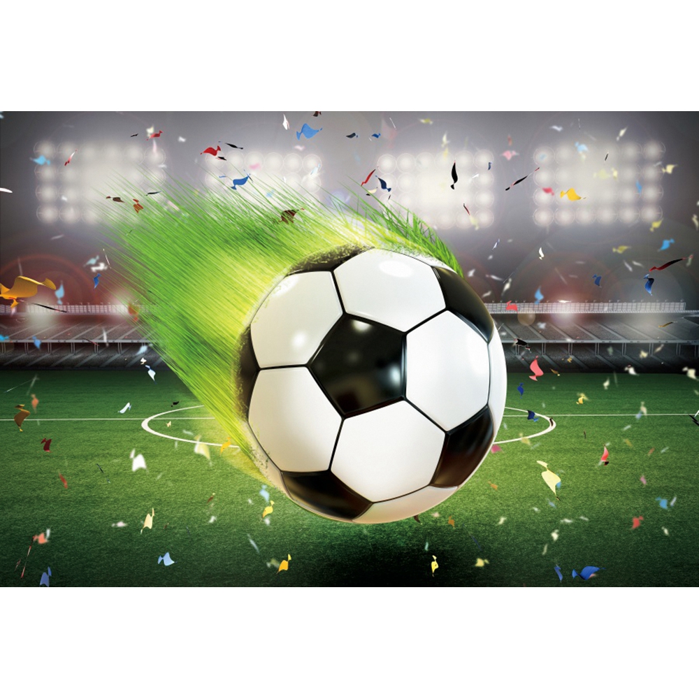 Boy Football Backdrop For Birthday Party Stadium Grassland Football ...