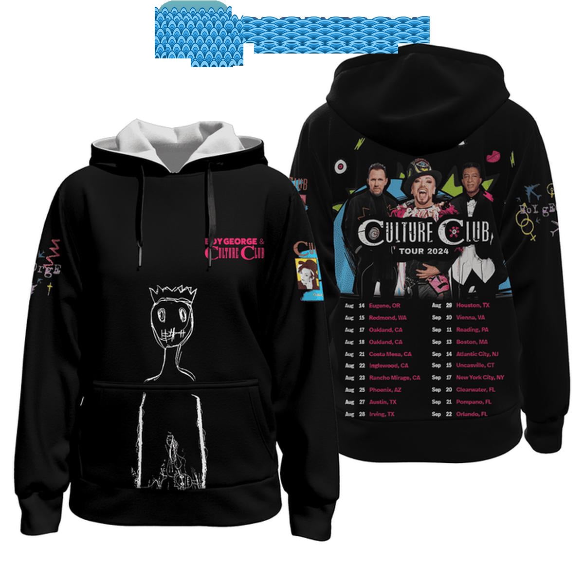 Boy George And Culture Club Tour 2024 Hoodie T Shirt - Walmart.com