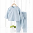 Boy and Girl Clothes Round Neck Long Sleeved Top + Trousers Children's ...