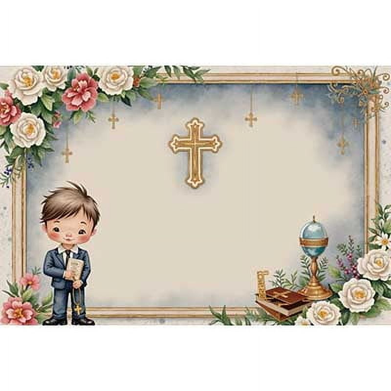 Boy Girl First Communion ration Backdrops Custom Christian Baptism ...