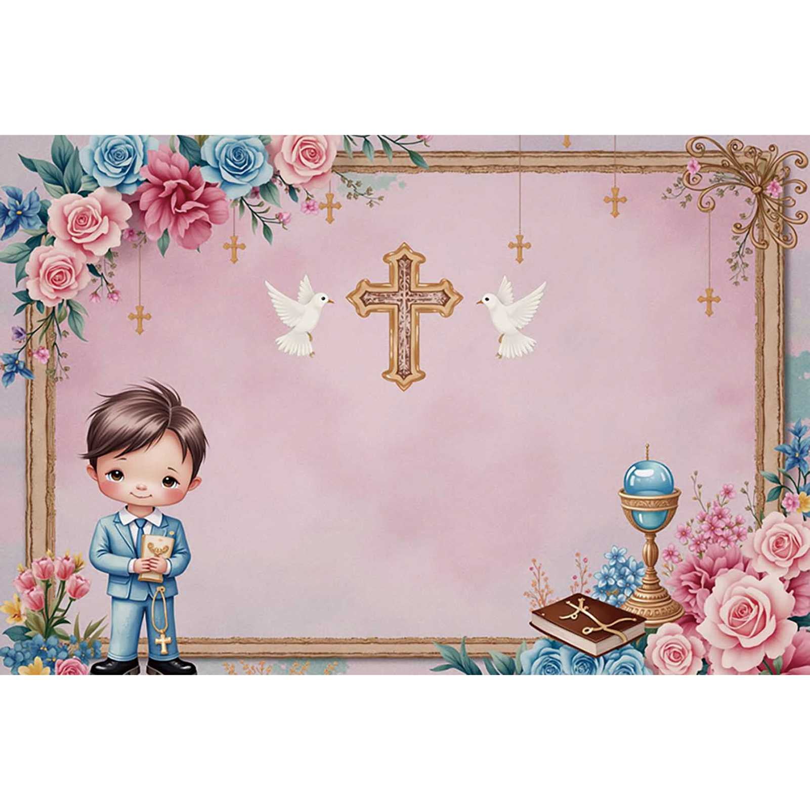 Boy Girl First Communion ration Photography Backgrounds Custom ...