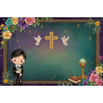Boy Girl First Communion ration Photography Backgrounds Custom ...