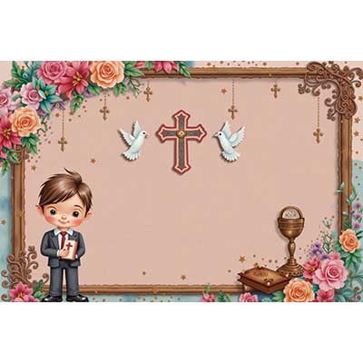 Boy Girl First Communion ration Photography Backgrounds Custom ...