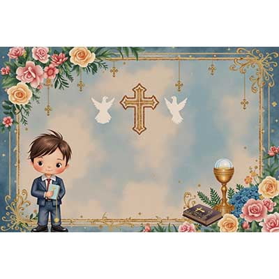 Boy Girl First Communion ration Photography Backgrounds Custom ...