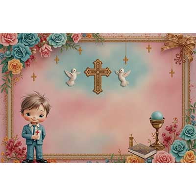 Boy Girl First Communion ration Photography Backgrounds Custom ...