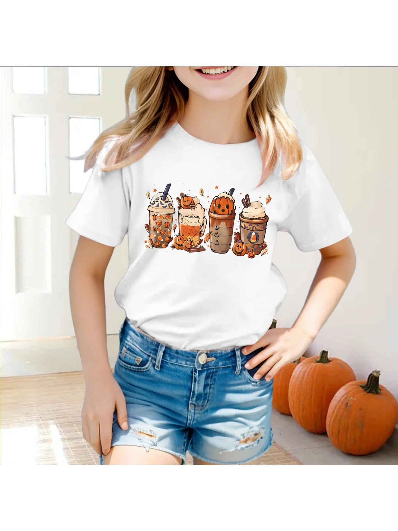 Boy Girl Halloween Shirt Spooky Ghost Boo Graphic Tshirt Little Kids ...